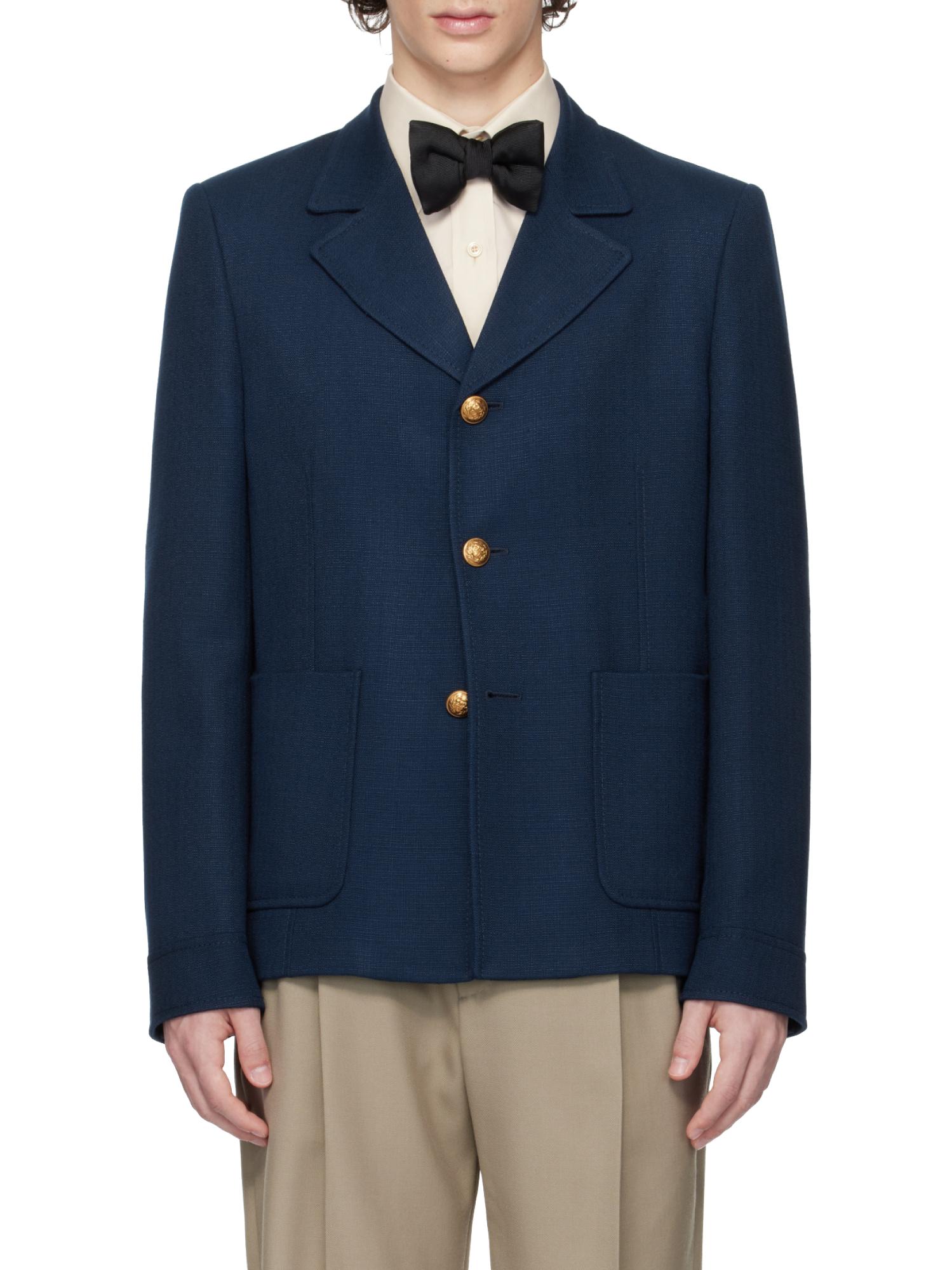 VALENTINO Valentino Button-Up Long Sleeve Blazer